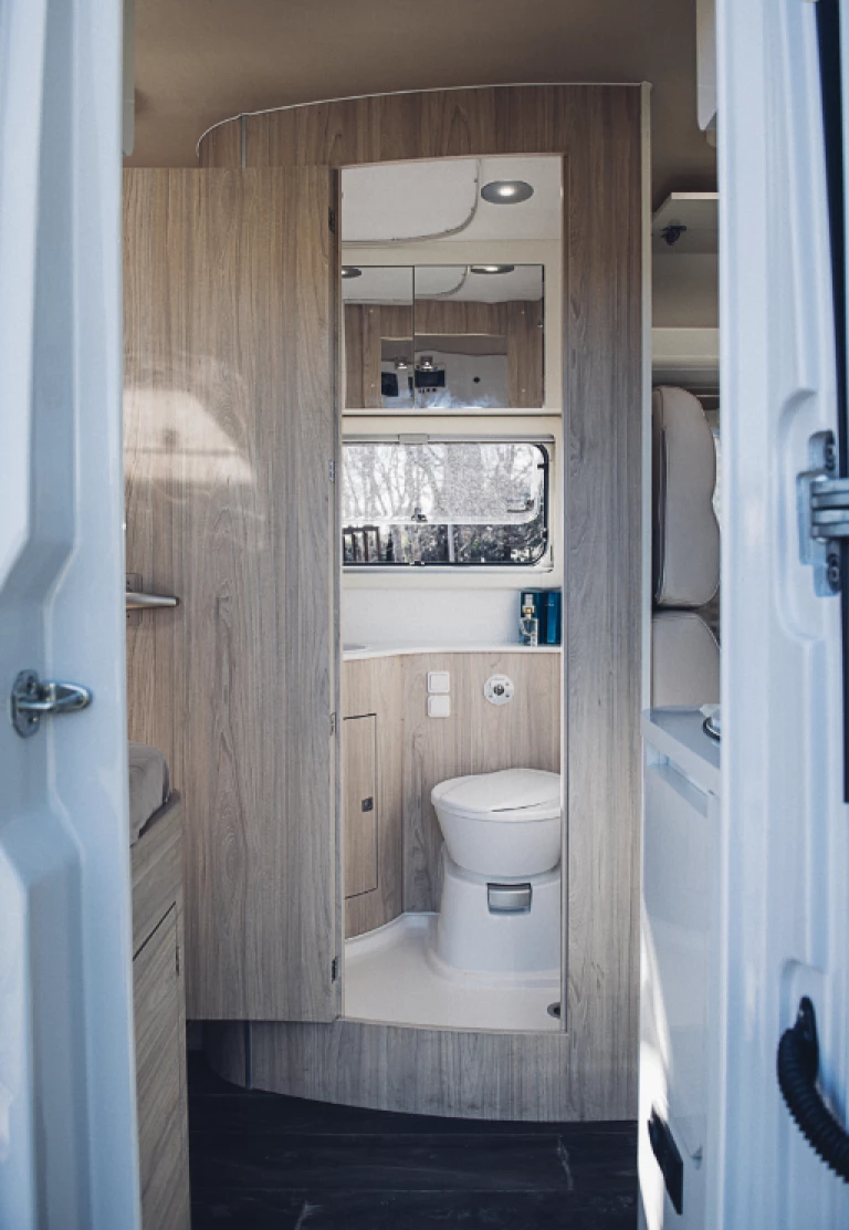 Wingamm disguises a fiberglass monocoque motorhome as a Ducato camper van