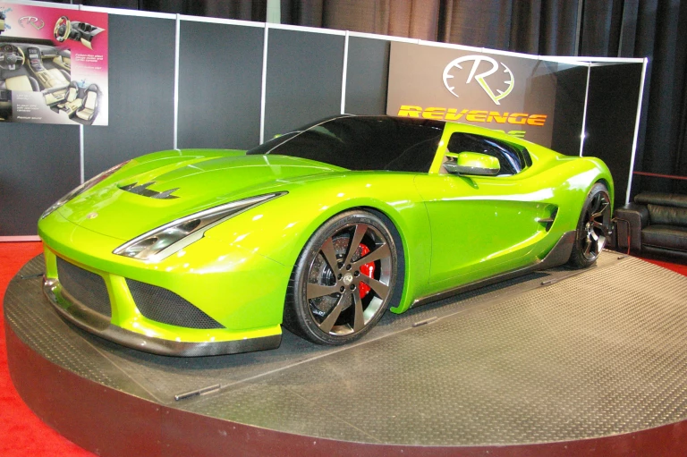 Revenge Verde supercar - not just green in color
