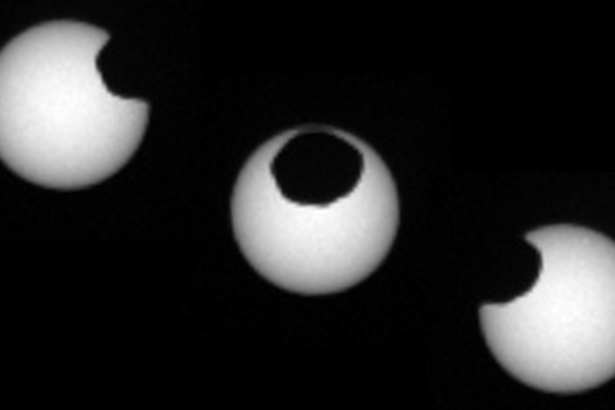 mars eclipse the moon