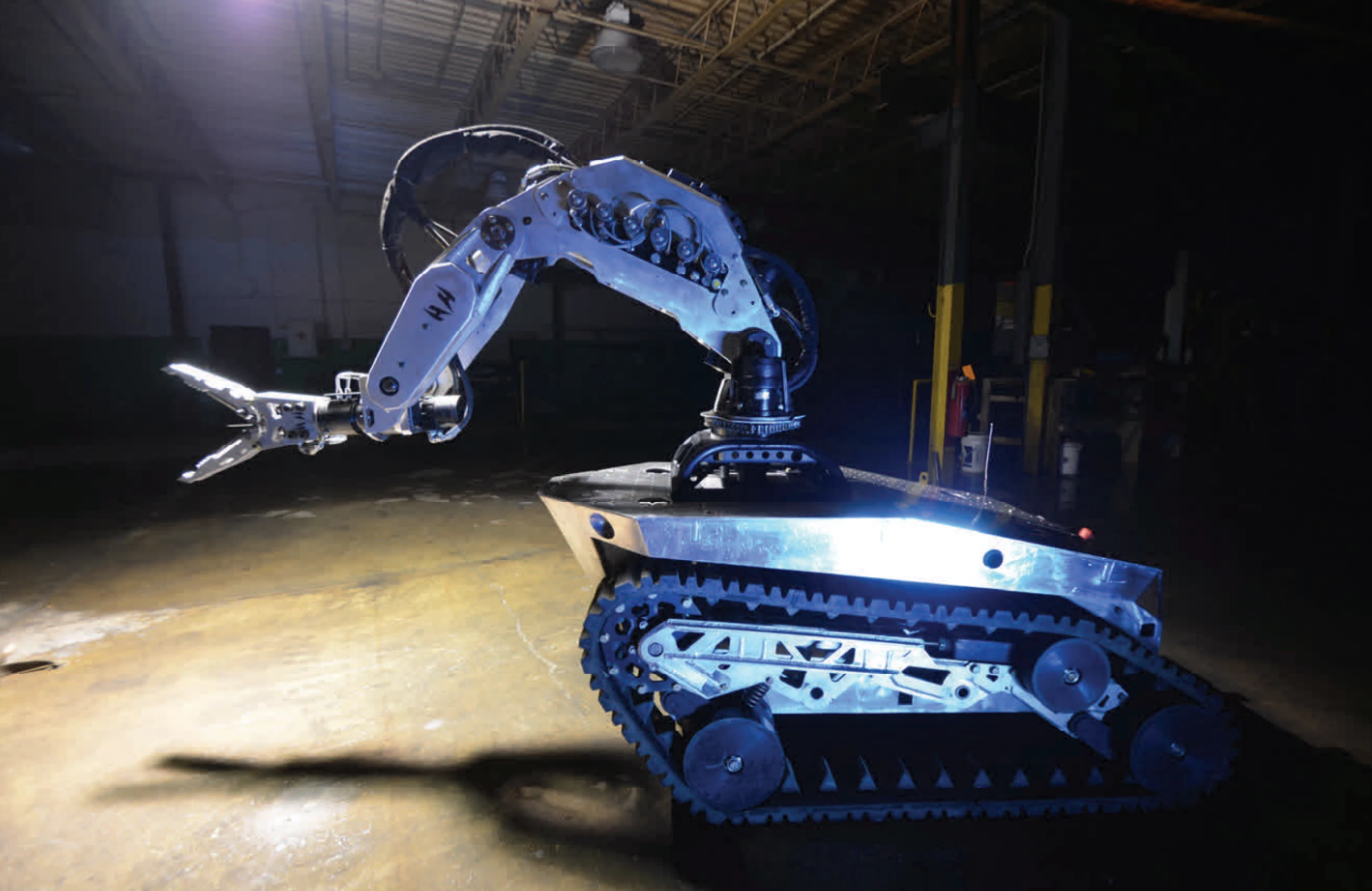 Thermite fire-fighting robot removes firefighters from harm's way