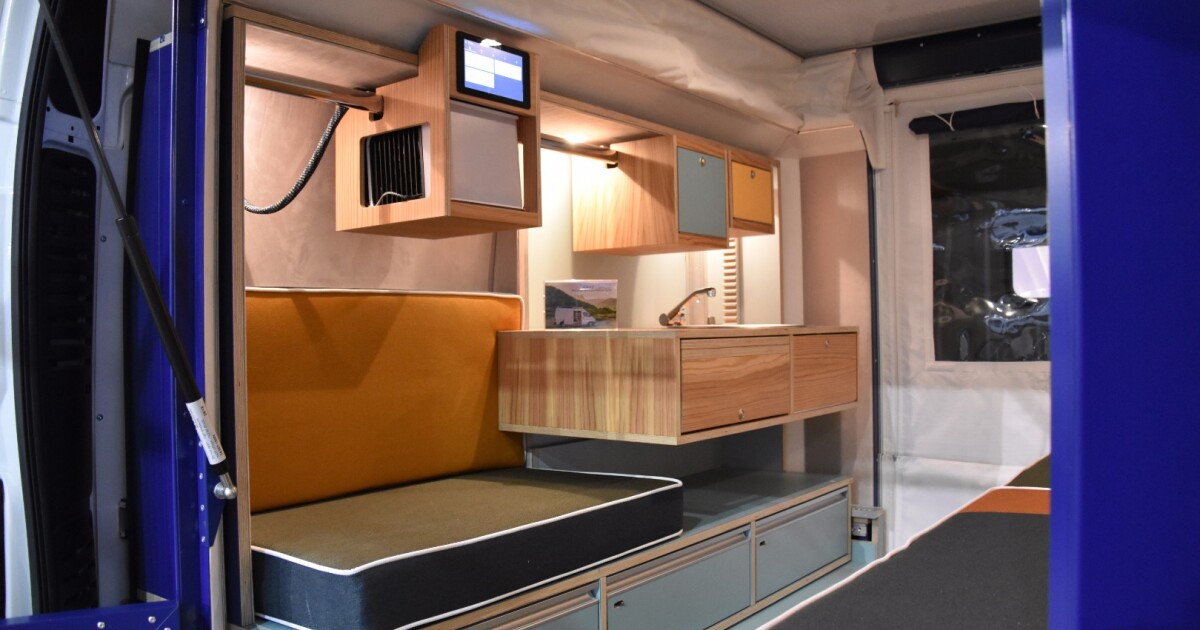 PlugVan voice-controlled camper module gives you a cozy camper van ...