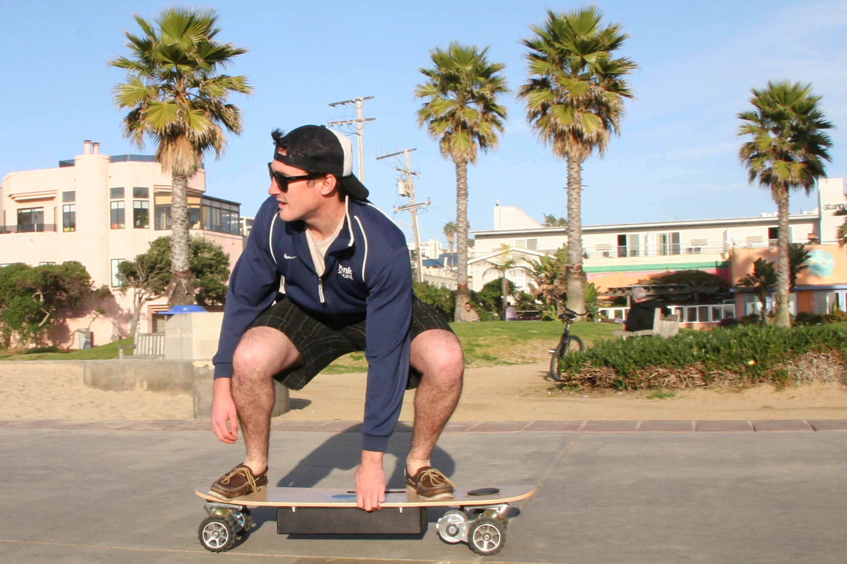 The ZBoard hands-free motorized skateboard