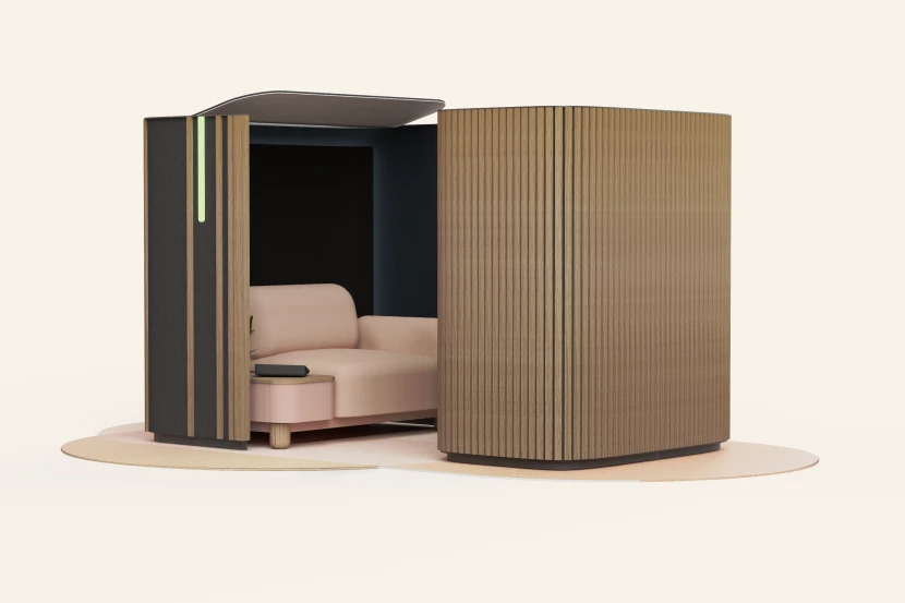 Logitech debuts Project Ghost videoconferencing booth prototype at ISE 2023
