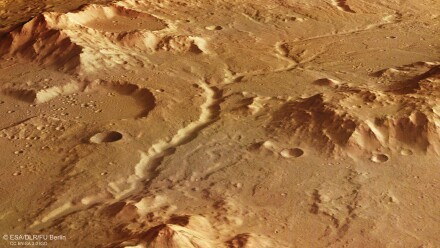 Mars Express captures rare "upside down" image of the Red Planet