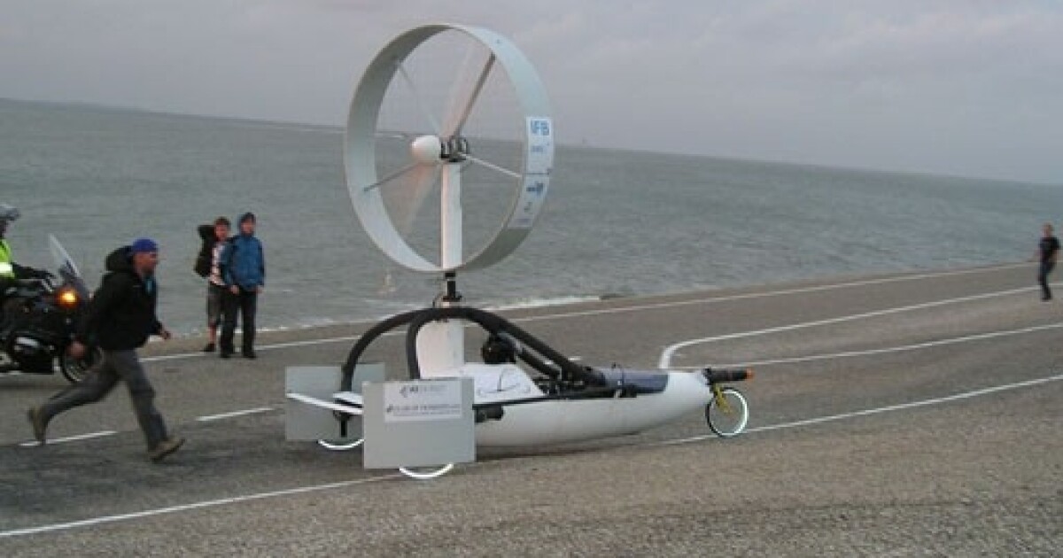 The remarkable first race for wind-powered vehicles