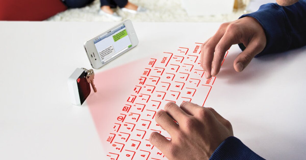 CTX Virtual Keyboard fits on a keychain