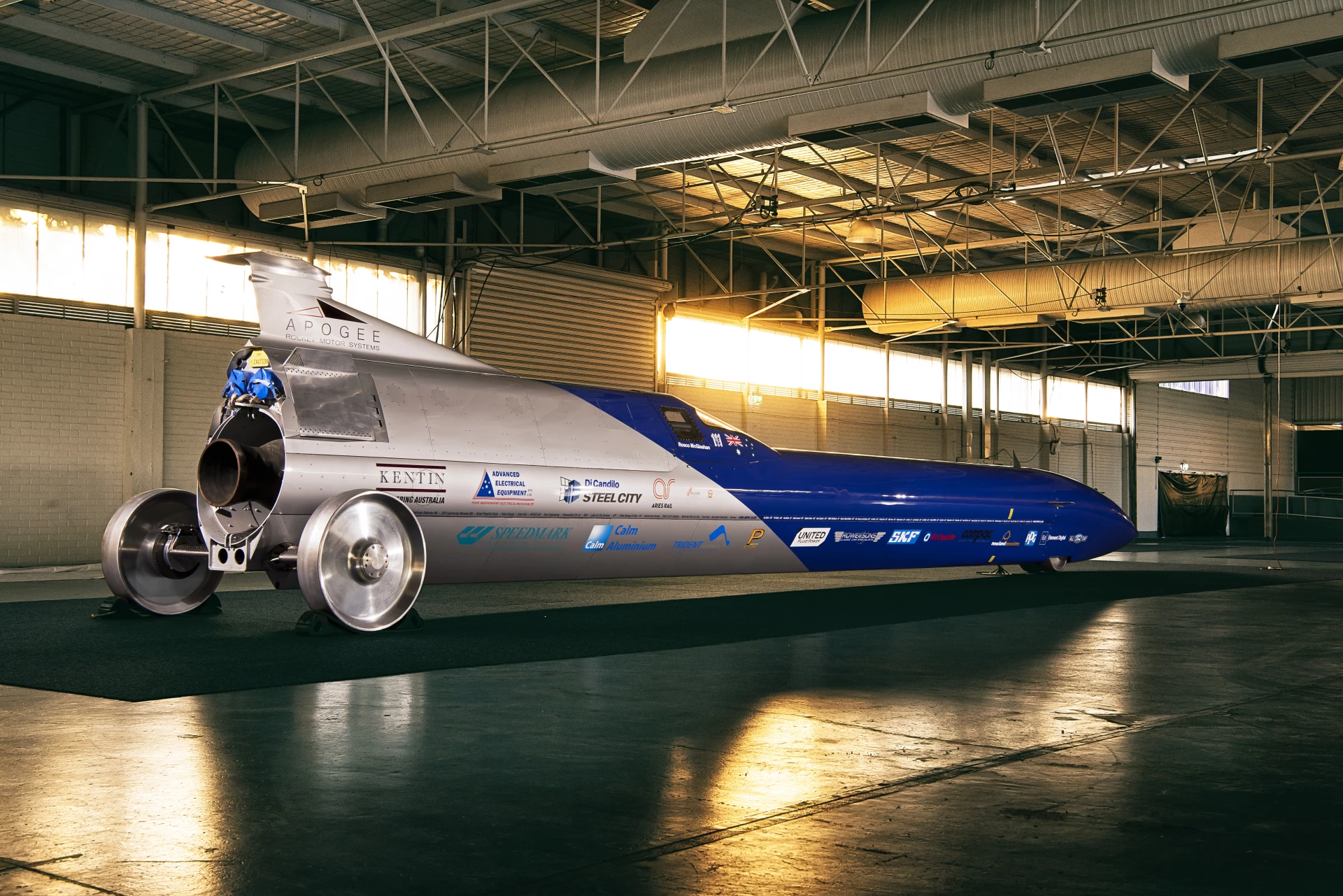 200,000-horsepower Aussie rocket car takes aim at 1,000 mph in 2022