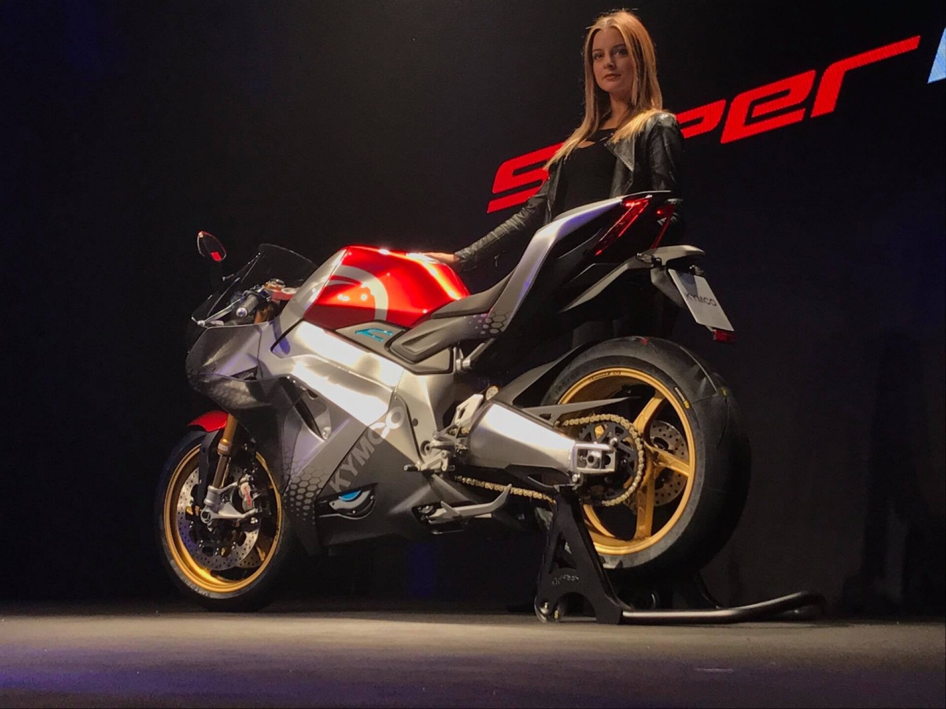 Kymco's SuperNEX supersport electric motorcycle makes Milan debut