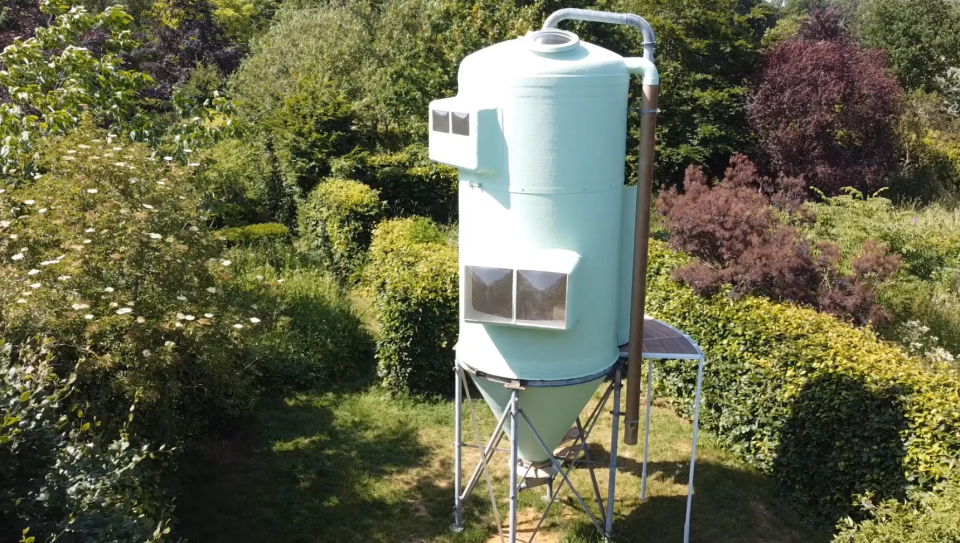 Old grain silo transformed into one-of-a-kind micro-house