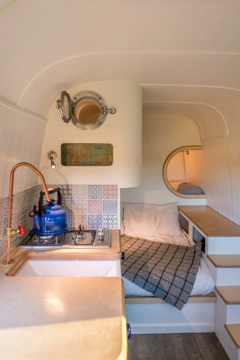 Tiny house expertise put to use in Mercedes Sprinter campervan conversion