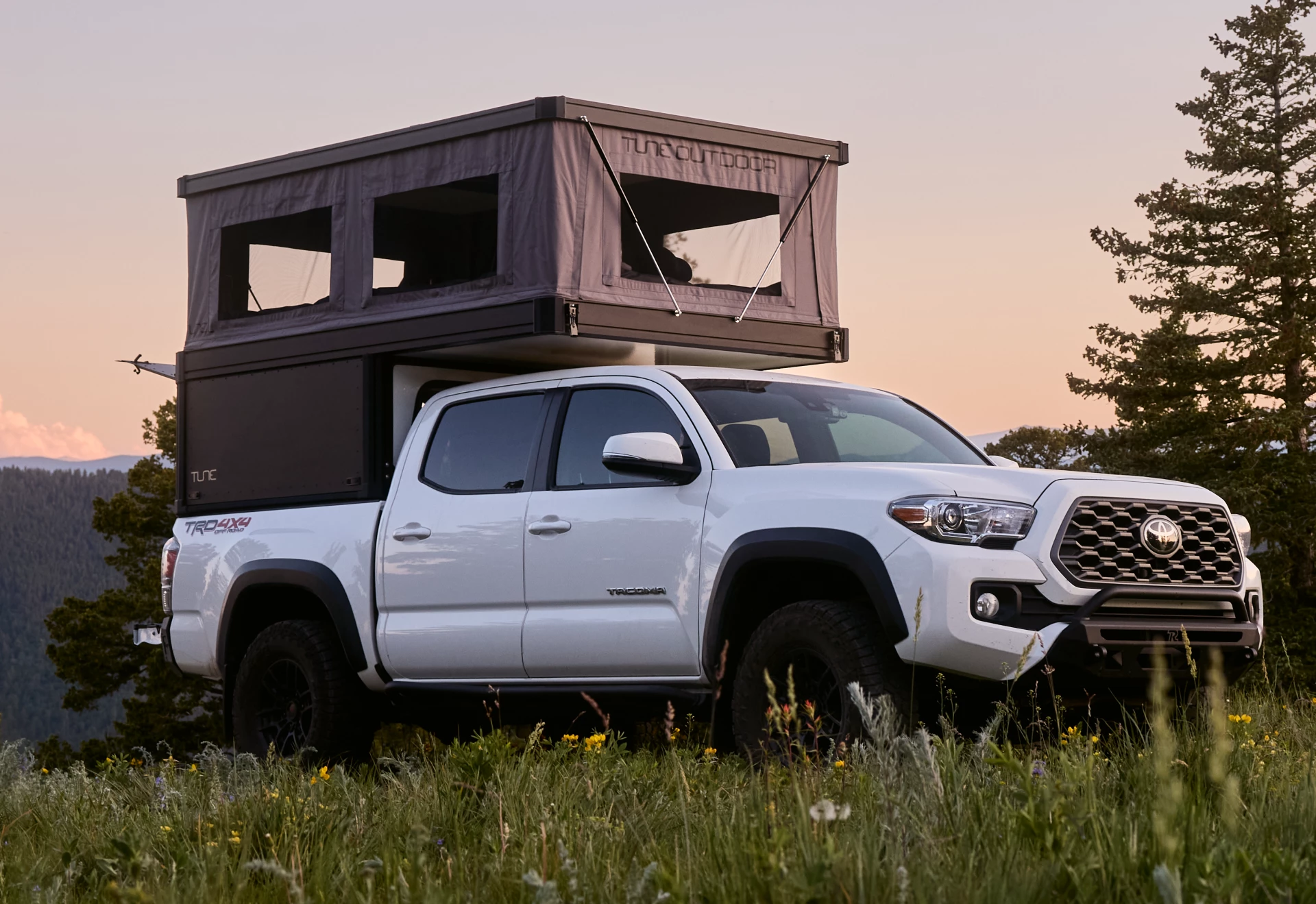 Tune Outdoors M1 Lite affordable Toyota Tacoma pickup camper