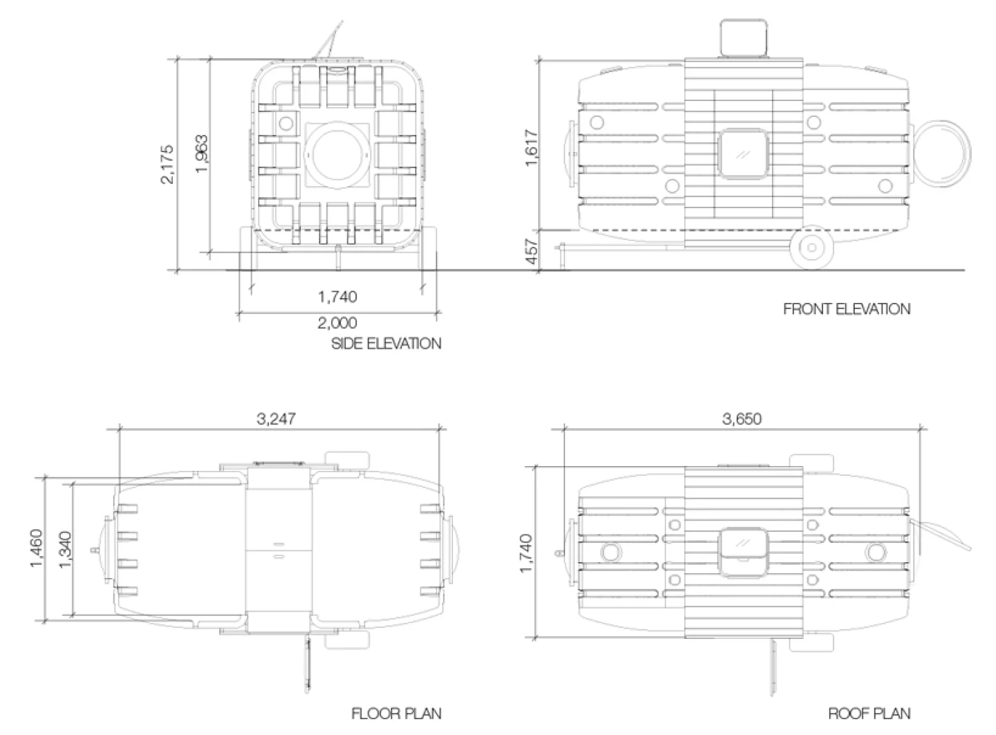 Taku-Tanku portable tiny house can be towed by bike