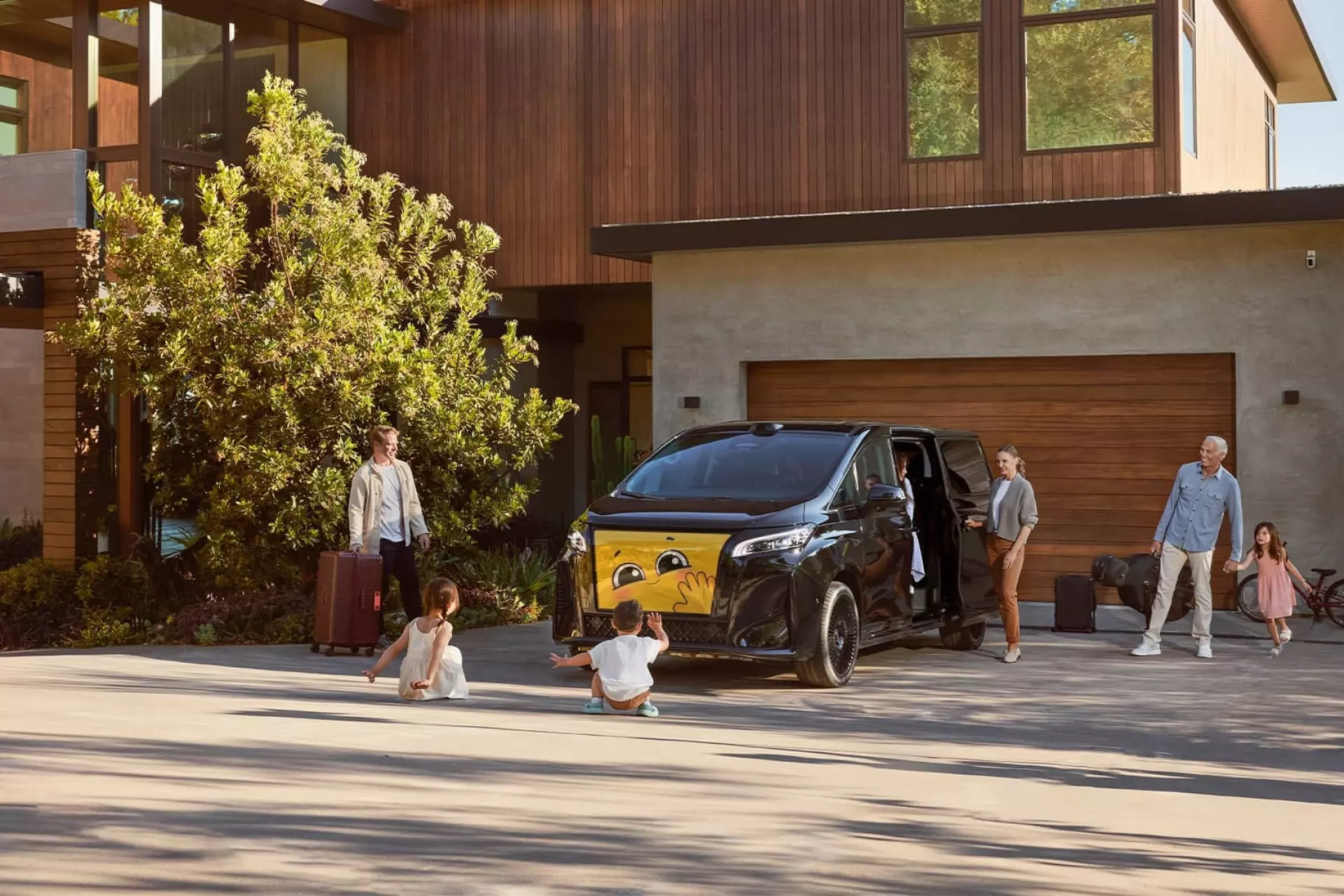 Faraday Future's FX Super One: an electric MPV with AI face