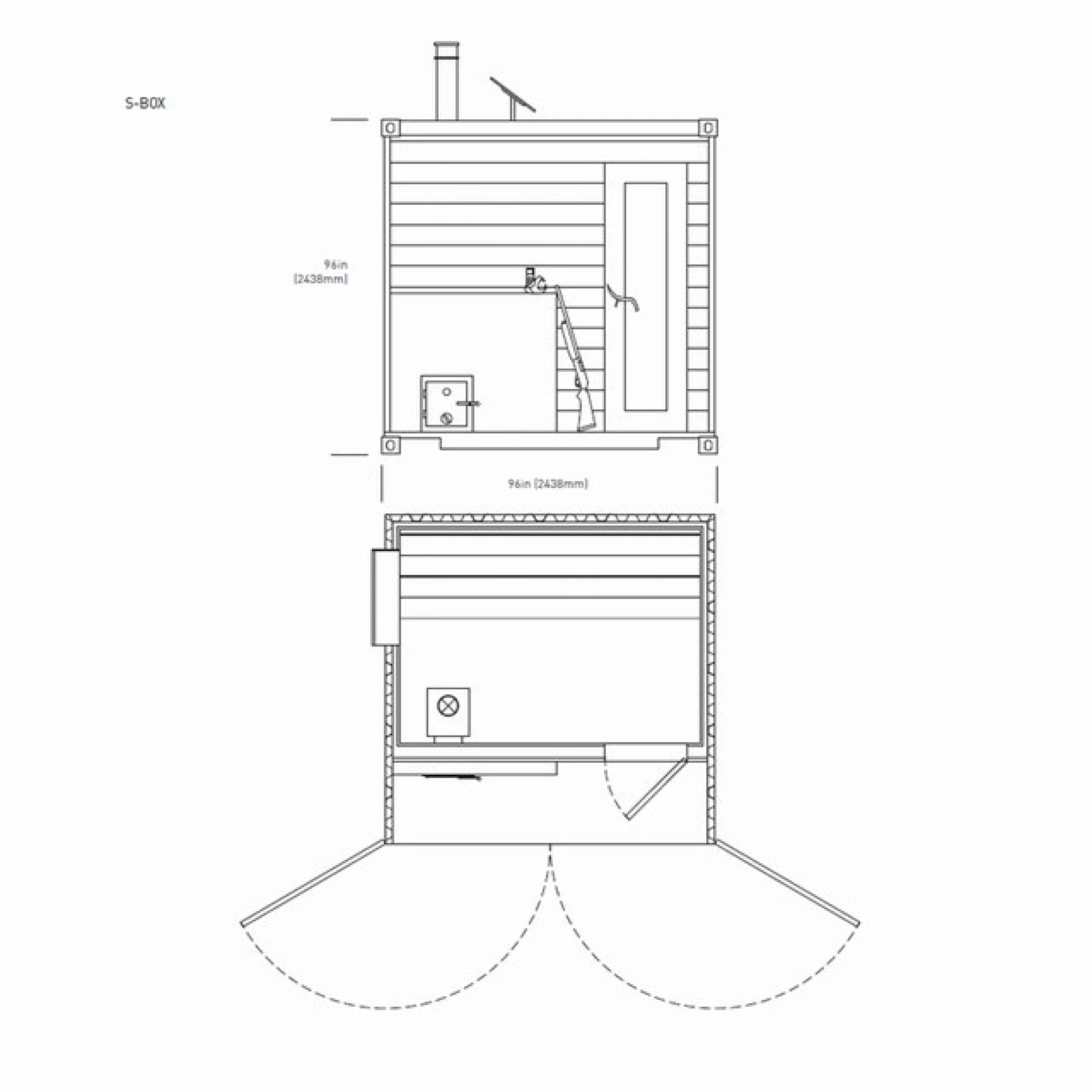 Sauna Box turns an old shipping container into a self-contained steam room