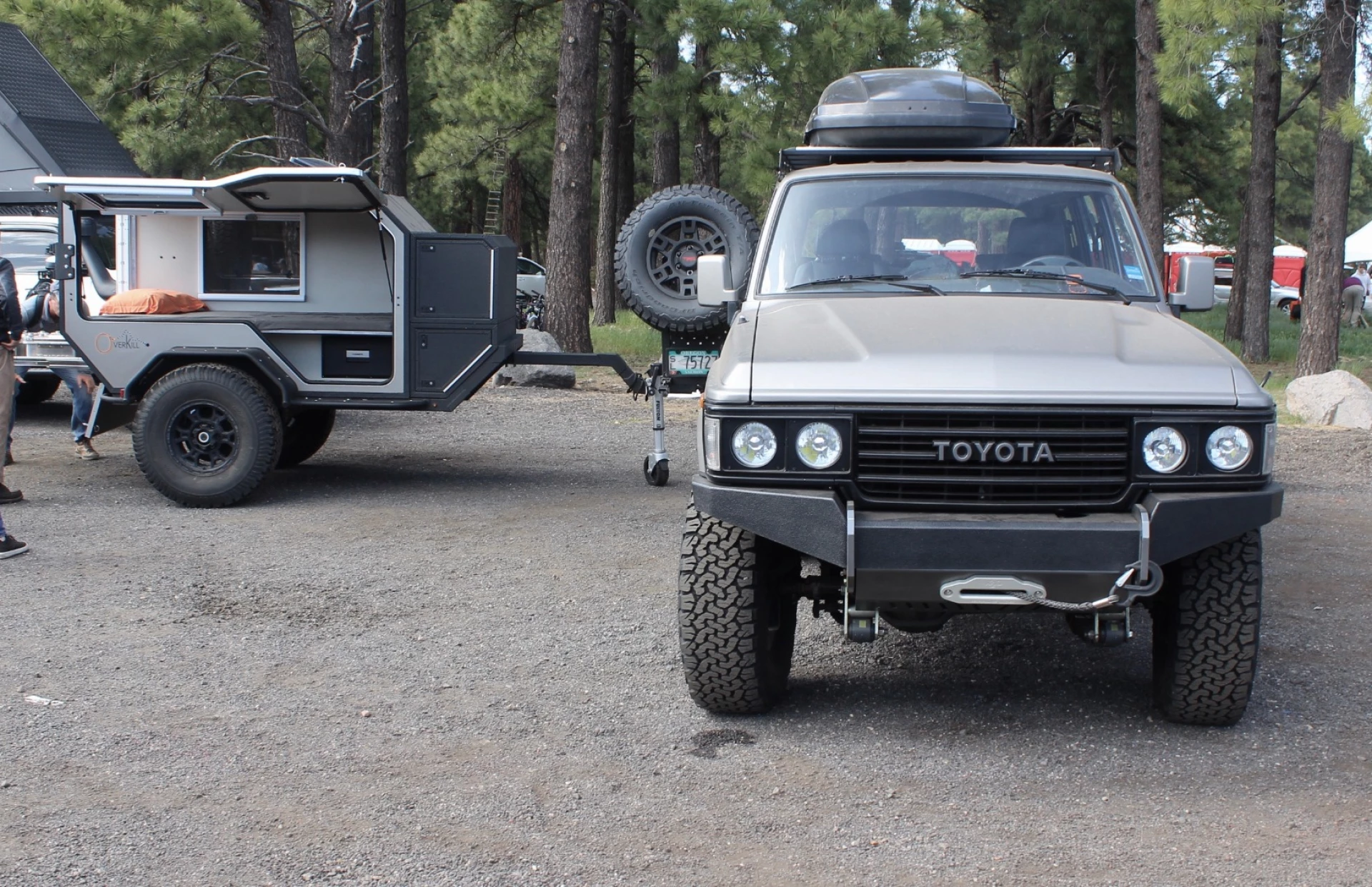 Overkill T.K.4.7 off-road camping trailer rides small but opens up for ...