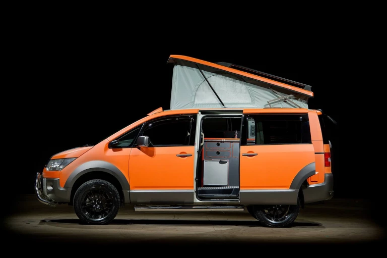 Mitsubishi D:5 Terrain 4x4 camper van nimbly explores rugged and remote ...