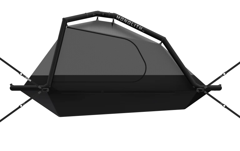 Inflatable Exod air-ground tent slims down for solo camping missions
