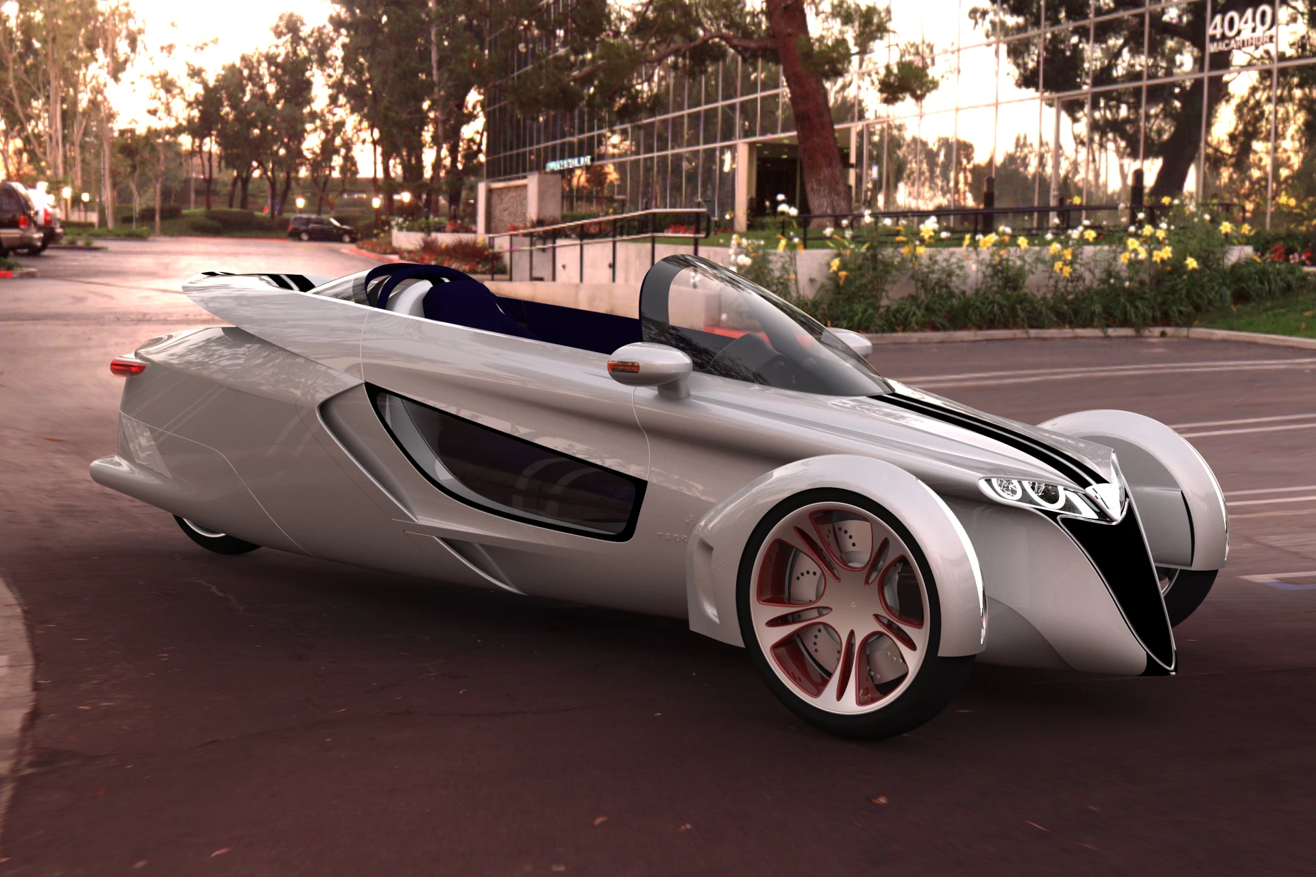 The TerraCraft: A convertible, tilting 3-wheeler with a unique steering ...