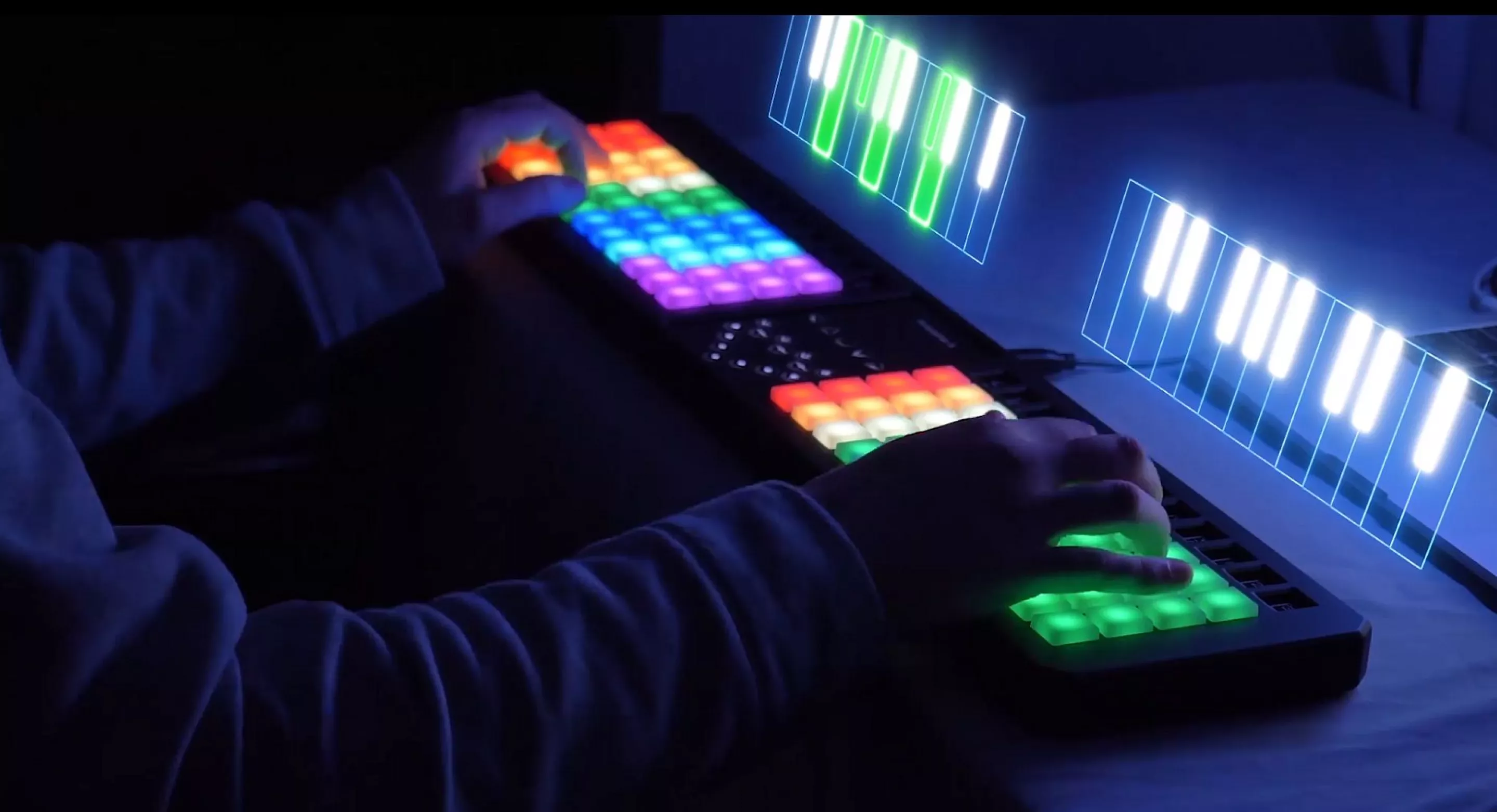 TheoryBoard MIDI controller brings a splash of color to music theory