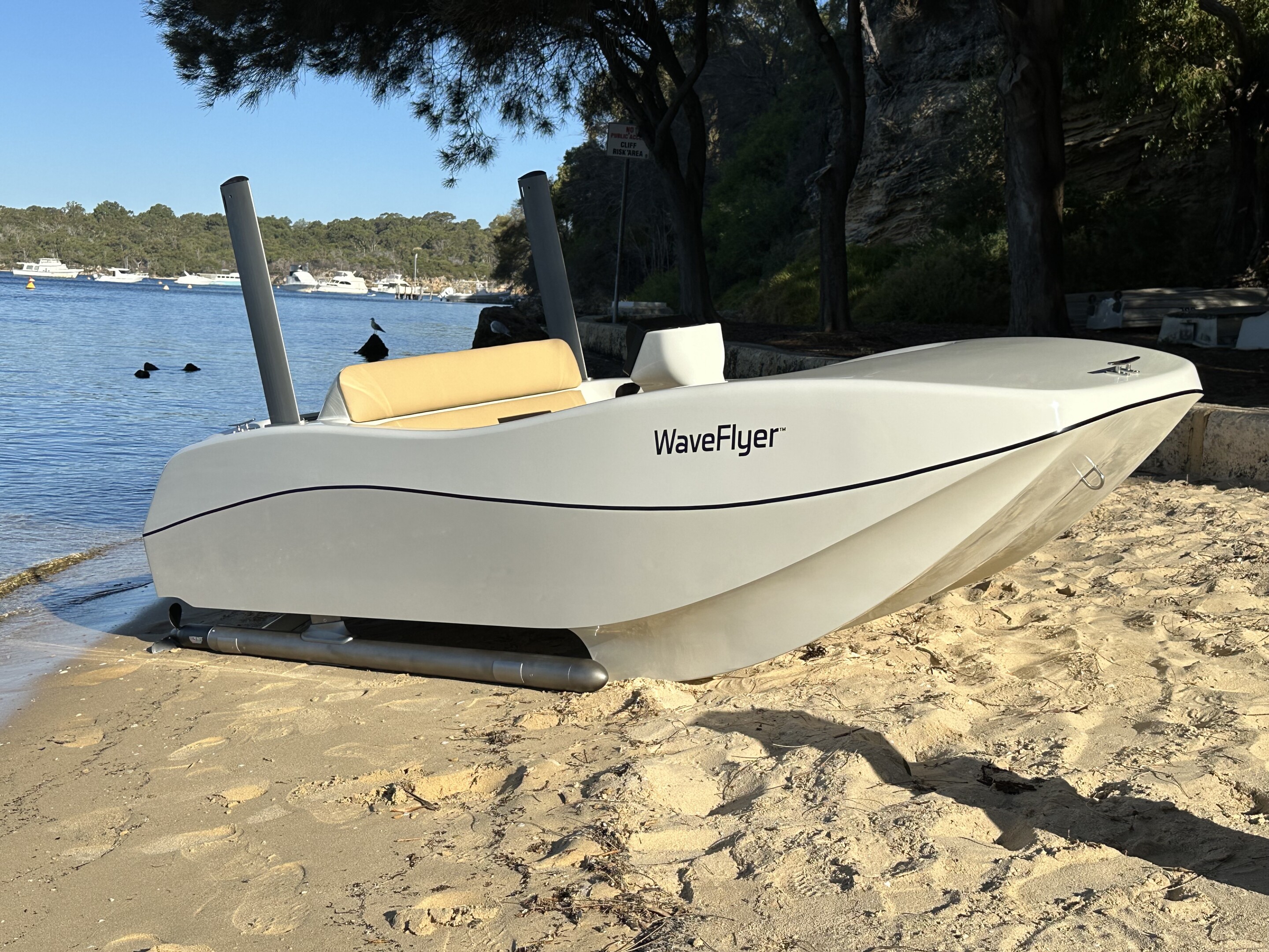 Electro Nautic opens pre-orders on a wave-skimming hydrofoil for two