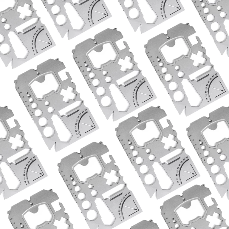 MultiCard Multitool slides out of your wallet to perform over 21 tasks