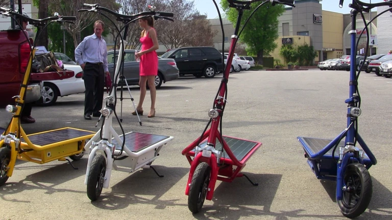Sun up and street surf with the Solar Electric Scooter