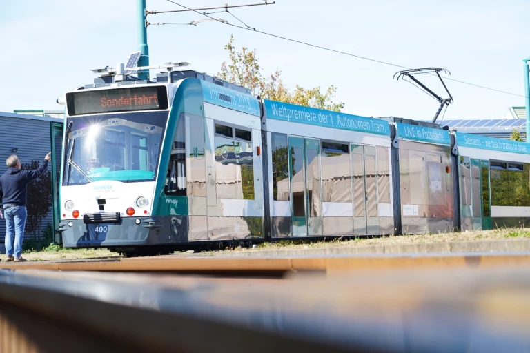 World's first autonomous tram swings into action