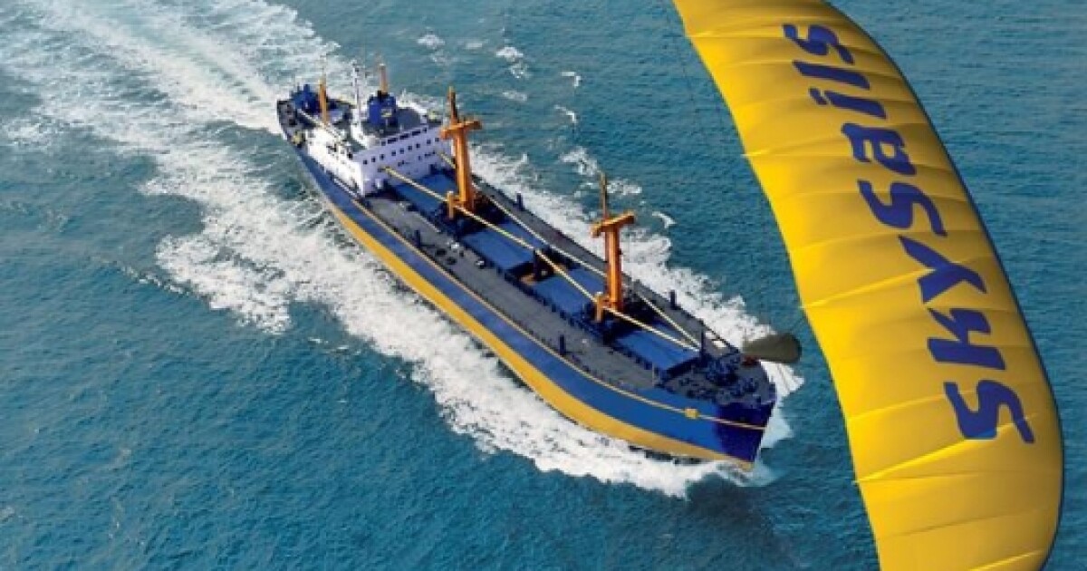 Innovative new sail kite system could halve maritime diesel usage