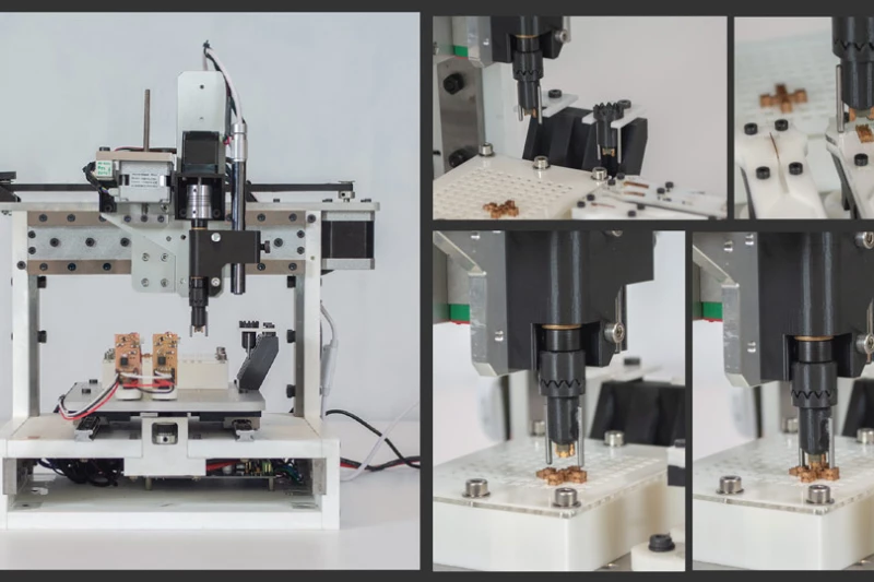 Lego-like assembly system uses just five parts to assemble complex robots