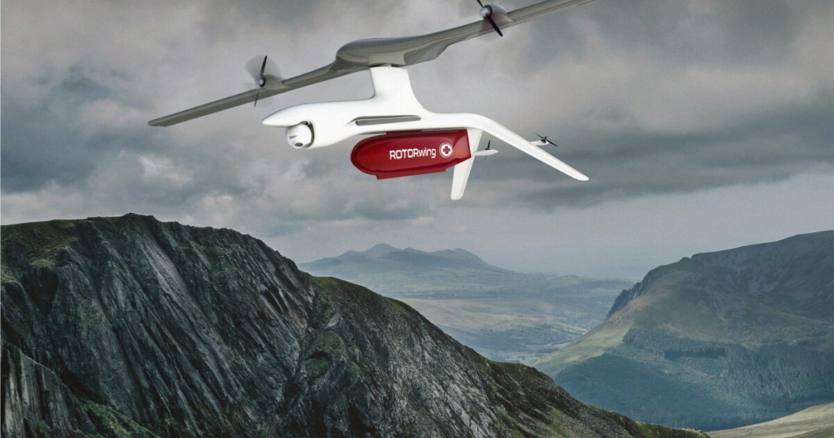 Radical VTOL drone's wings are also its rotor blades