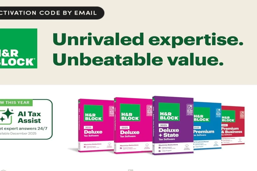 Max out your tax refund with H&R Block Deluxe Tax Software for $10 off