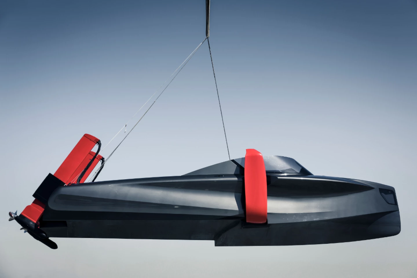 Foiler "flying yacht" is a sleek, hybrid-powered hydrofoil