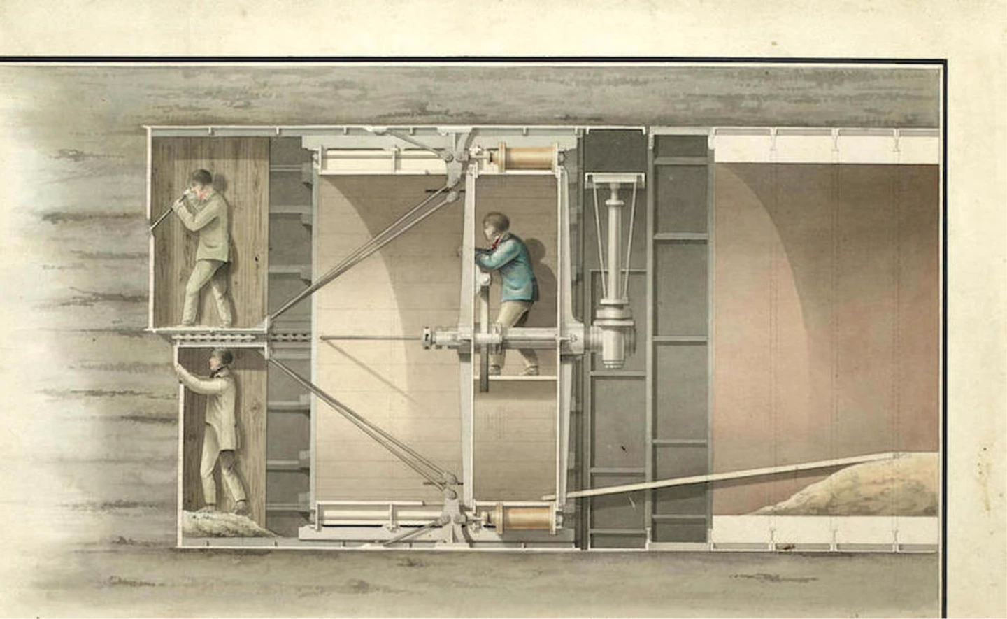 Historic plans for world's first underwater tunnel go on sale