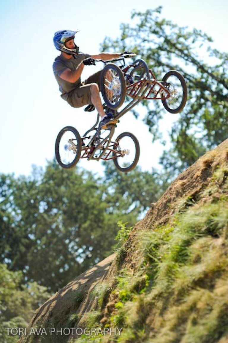 Athos extreme quad-cycle brings four-wheeled, pedal-powered off-road mayhem