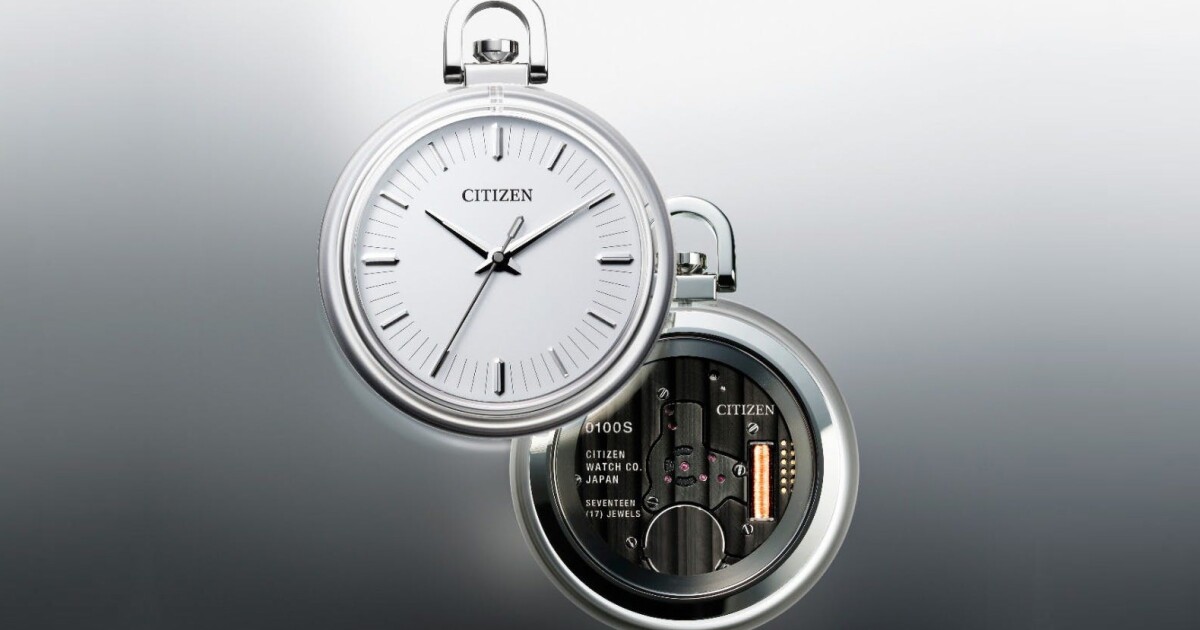 Citizen goes back in time with super-accurate, solar-powered pocket watch