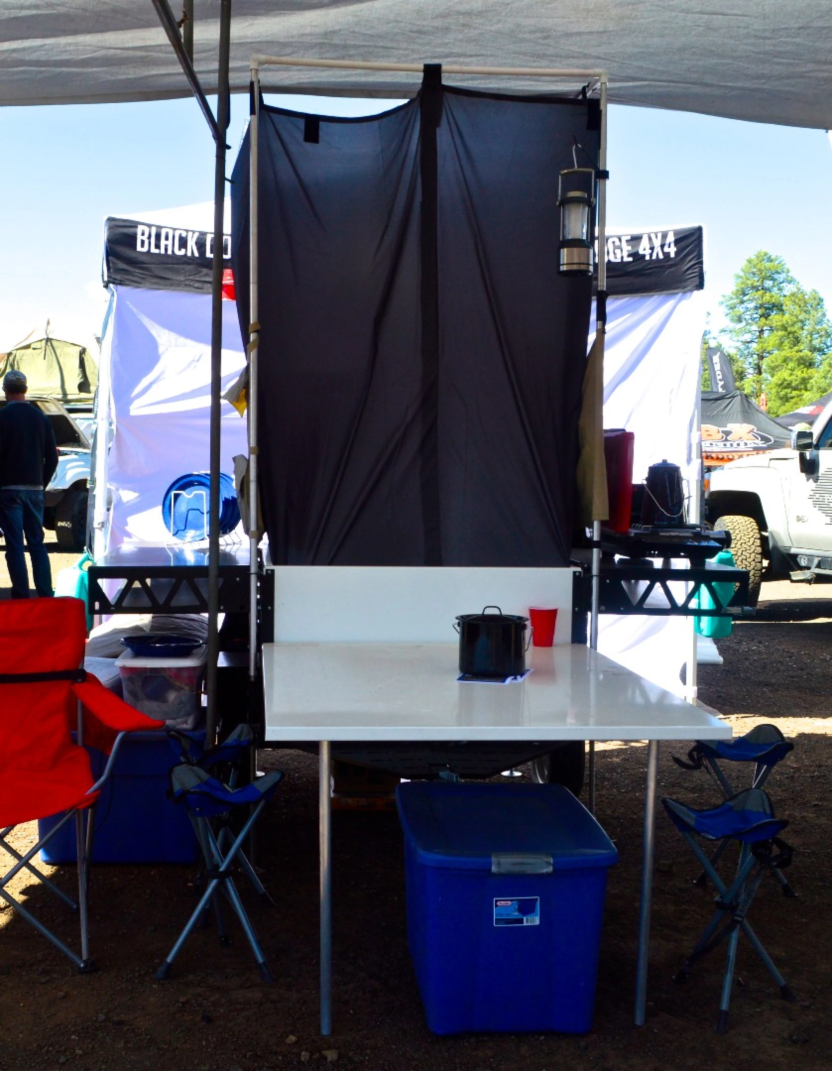 Compact trailer serves as a camping multi-tool on wheels