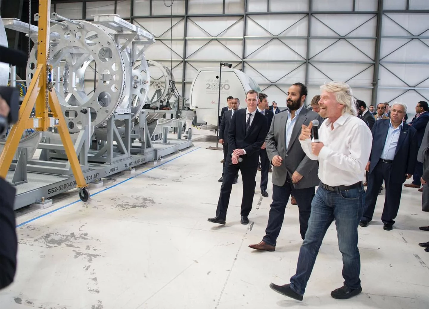 Virgin Hyperloop One shows off shiny new passenger pod for Saudi Arabia