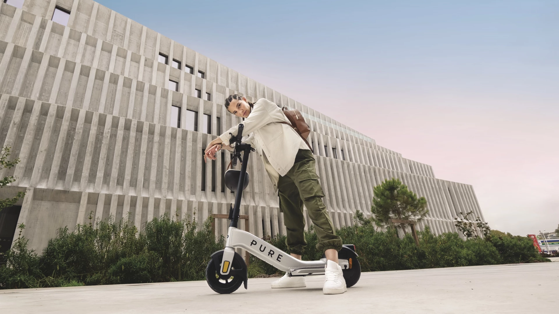 Pure Advance urban e-scooters designed for stability and comfort