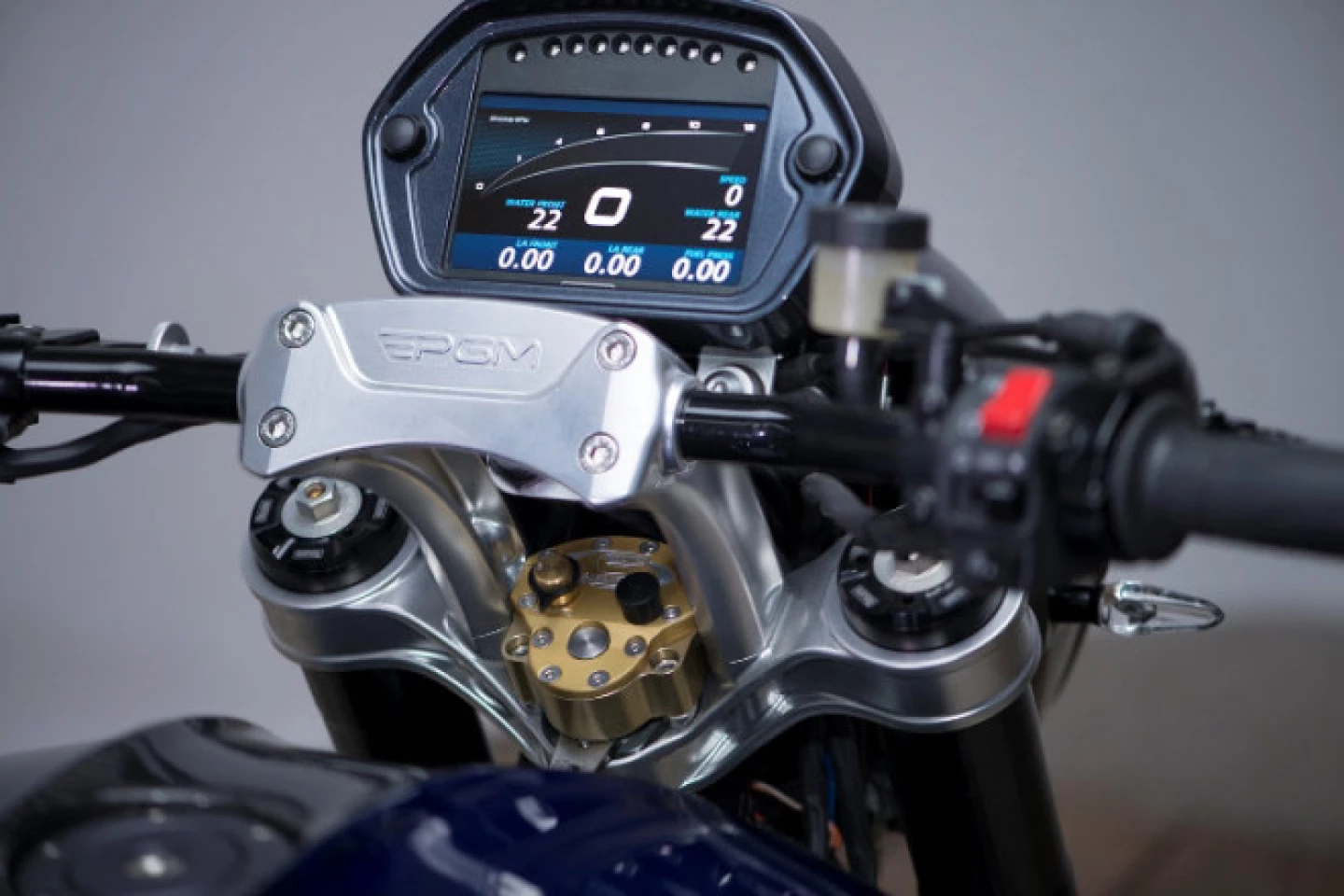 The Aussie-built 2-liter, 334-horsepower PGM V8 motorcycle
