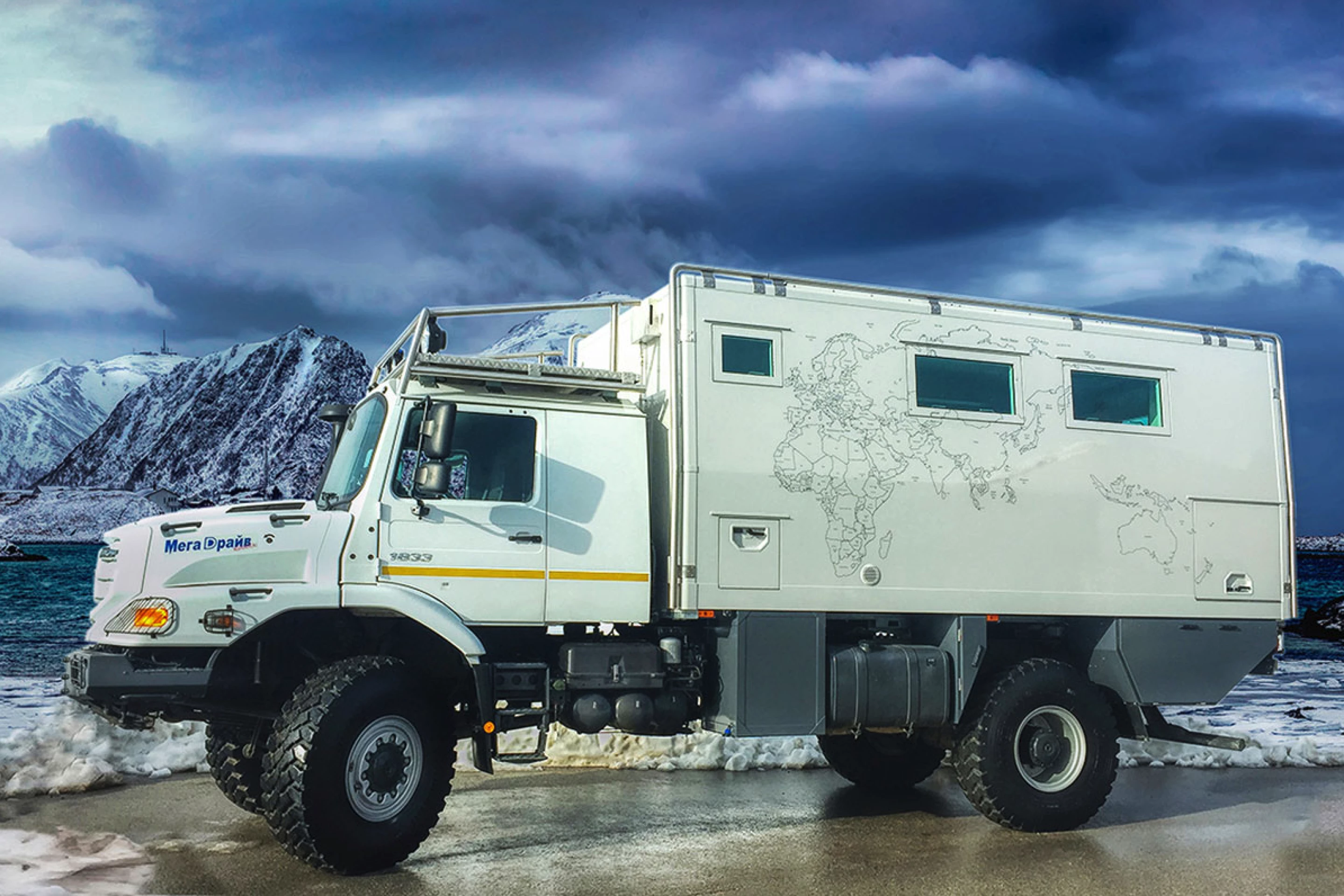 Action Mobil Zetros luxury motorhome roams wild in extreme terrain