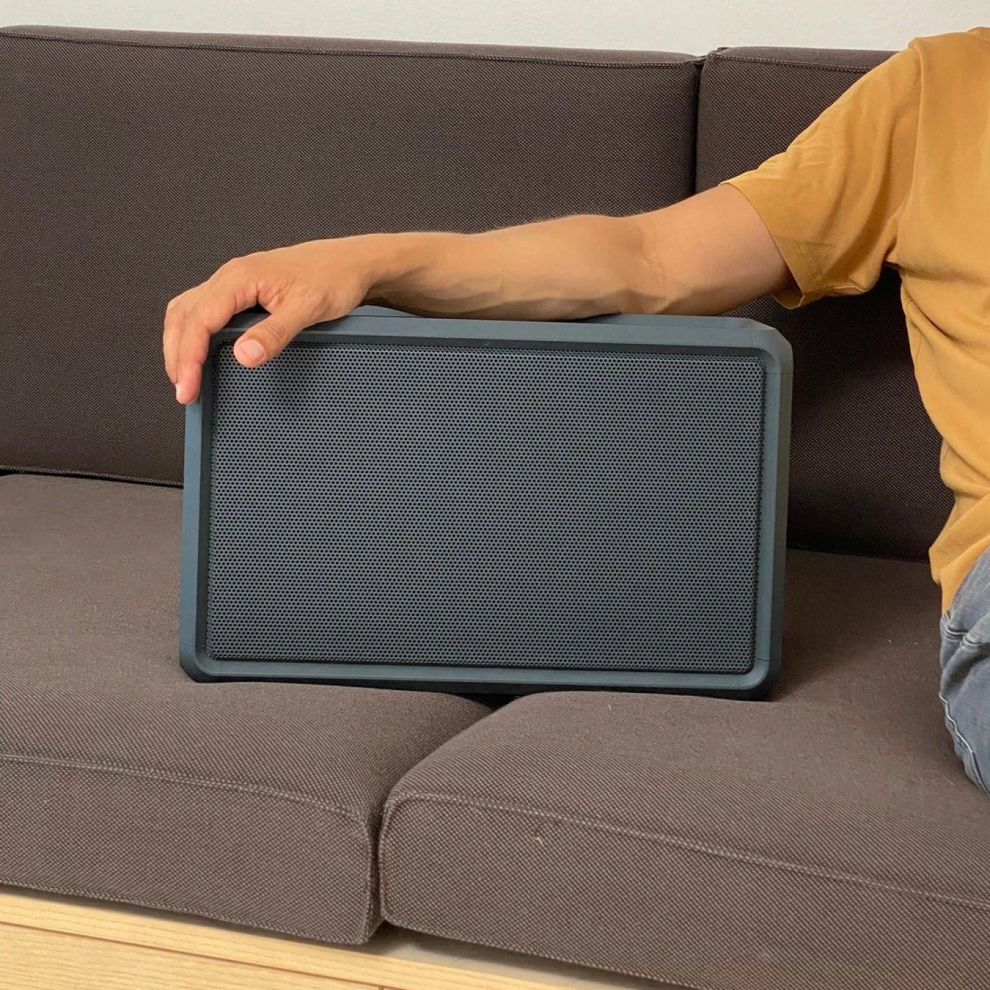 Slick portable speakers can stack for music party wall of sound
