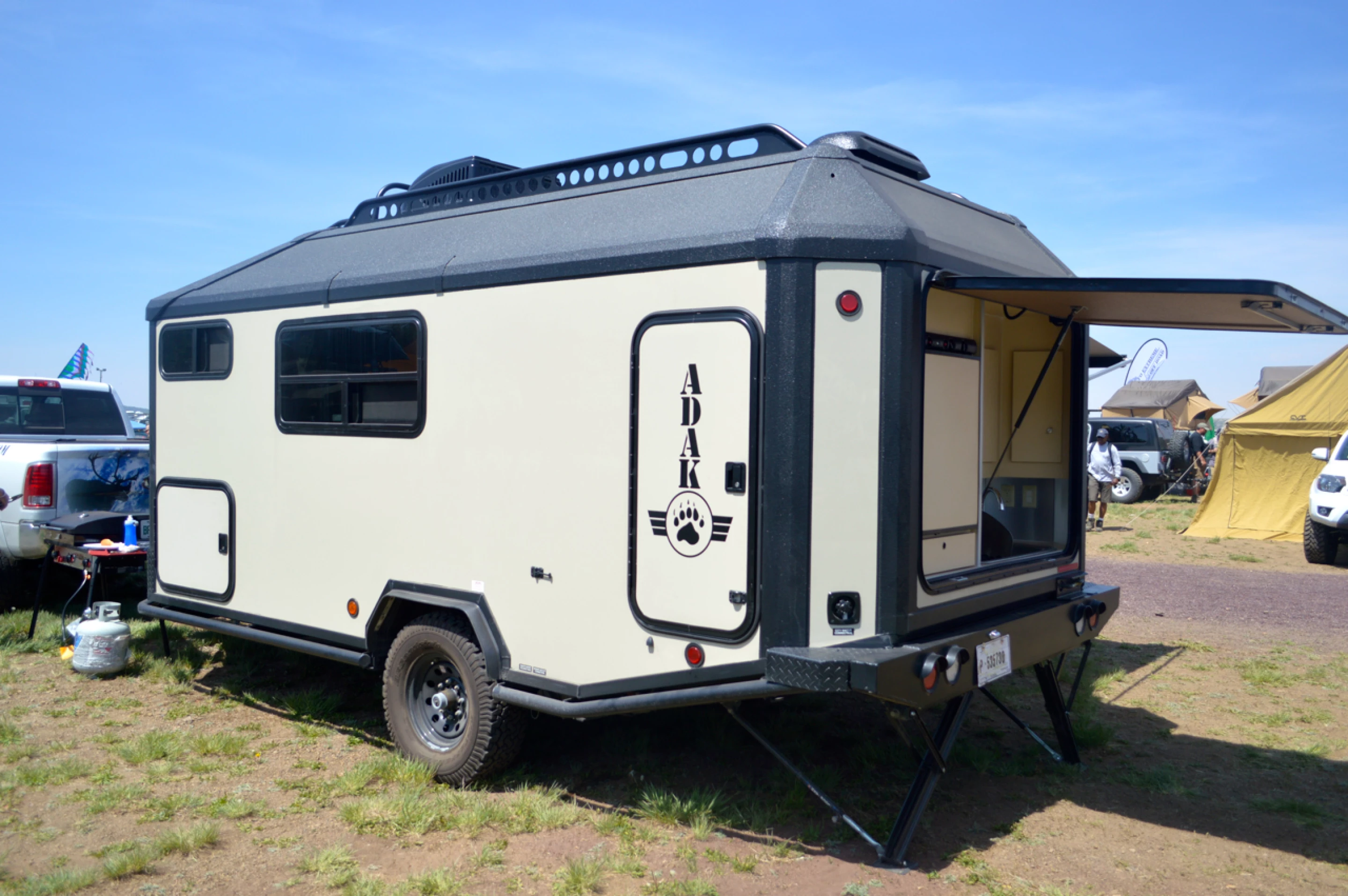 ADAK camping trailer keeps you cozy off the grid