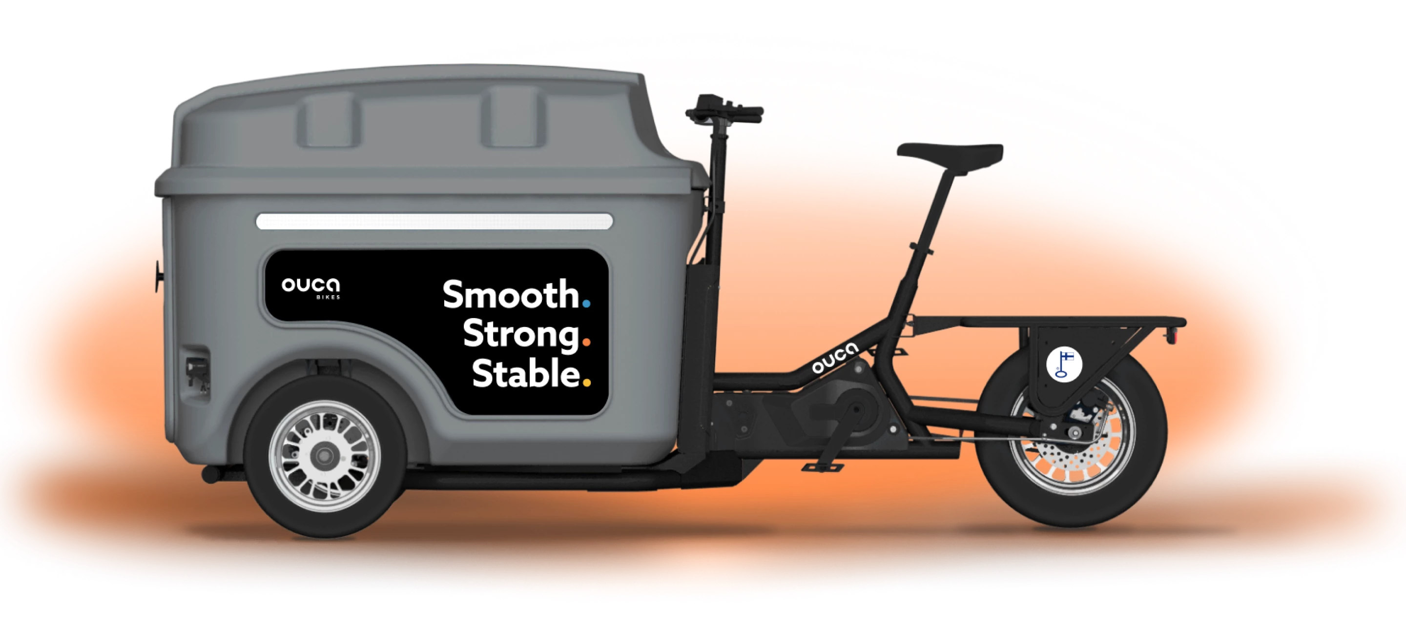 Ox-like cargo etrike tubs over 500 pounds or 8 children through city